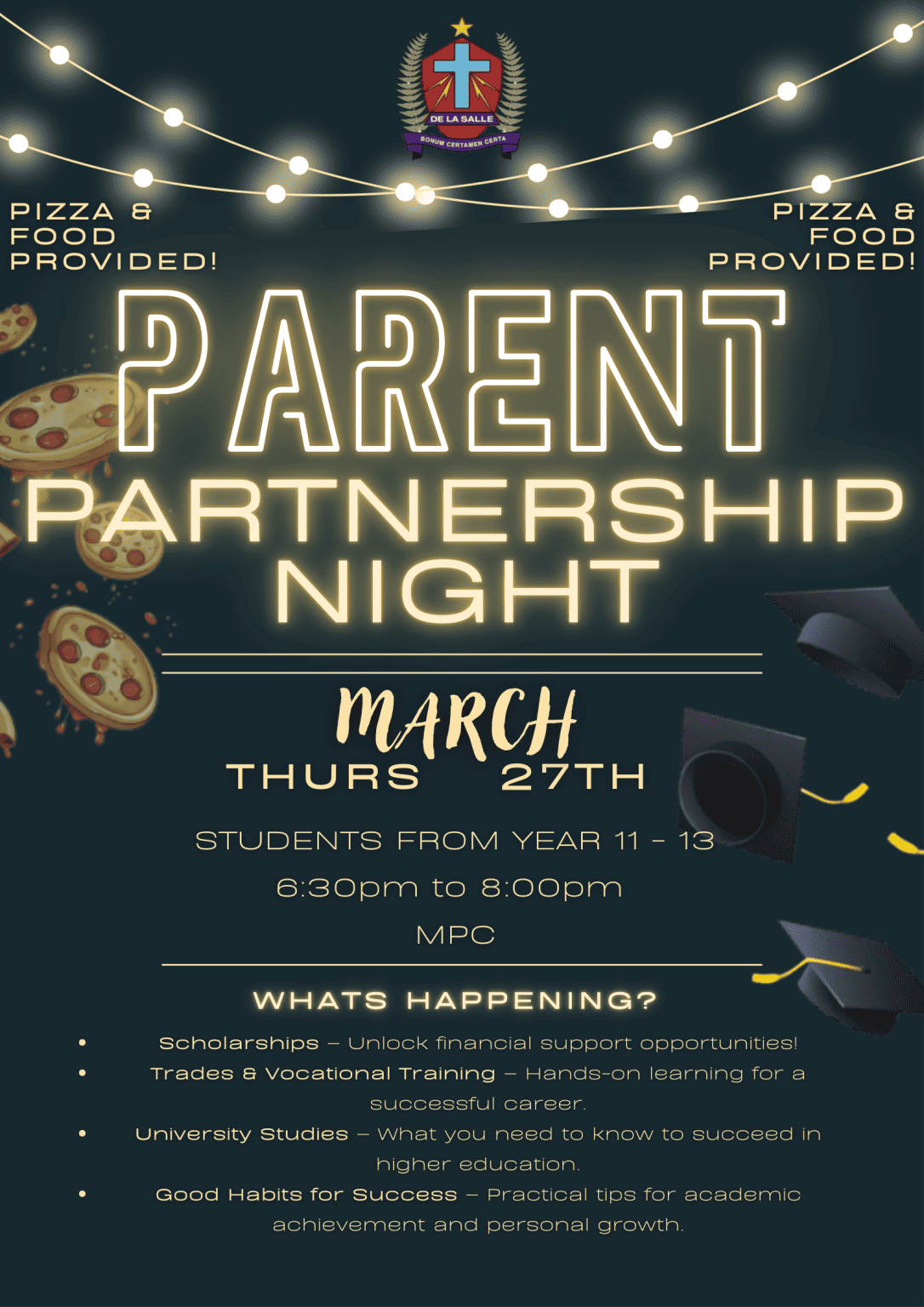 Year 11-13 Parent Partnership Night - De La Salle College
