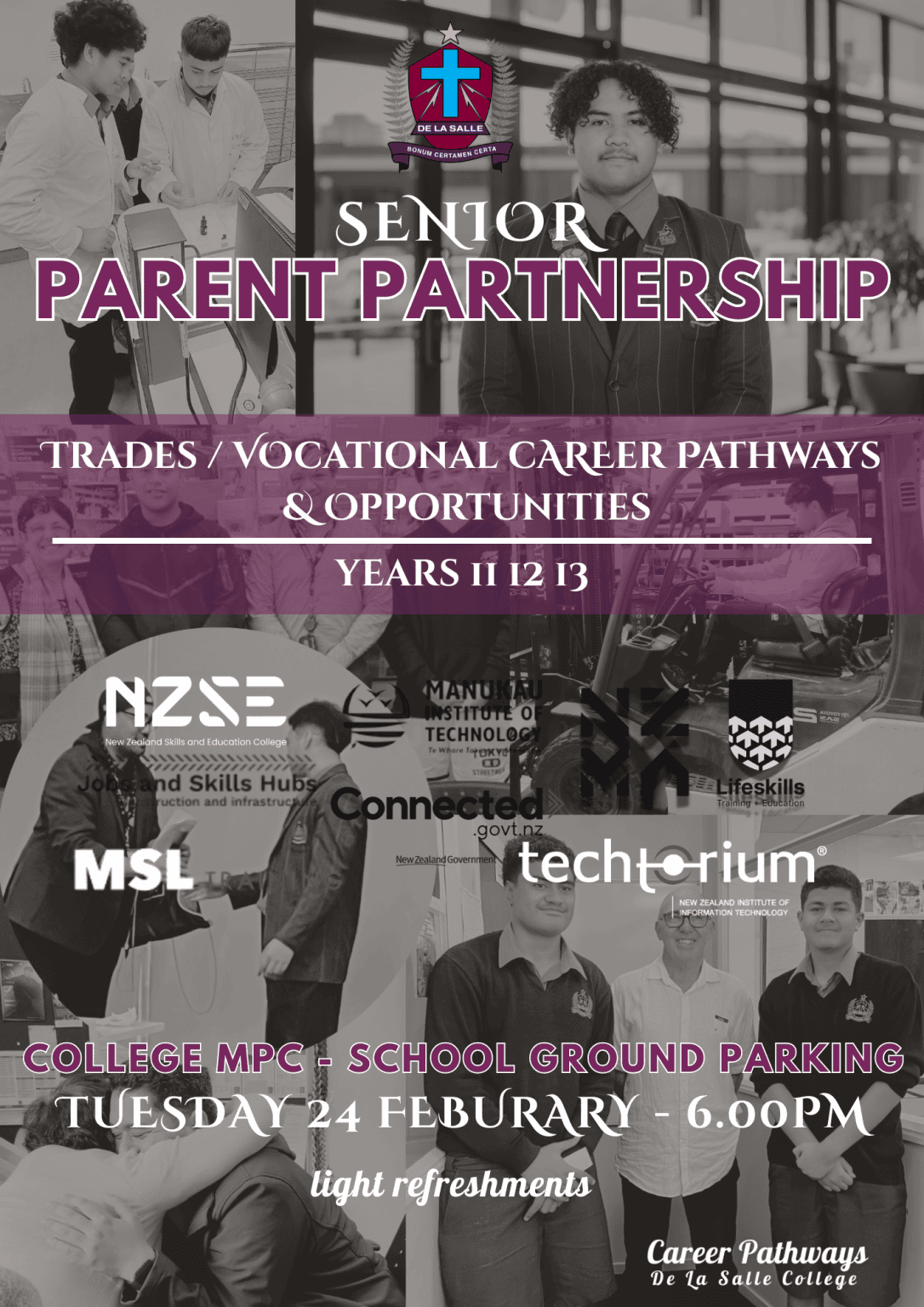 Senior Pathways Partnership Meeting - De La Salle College